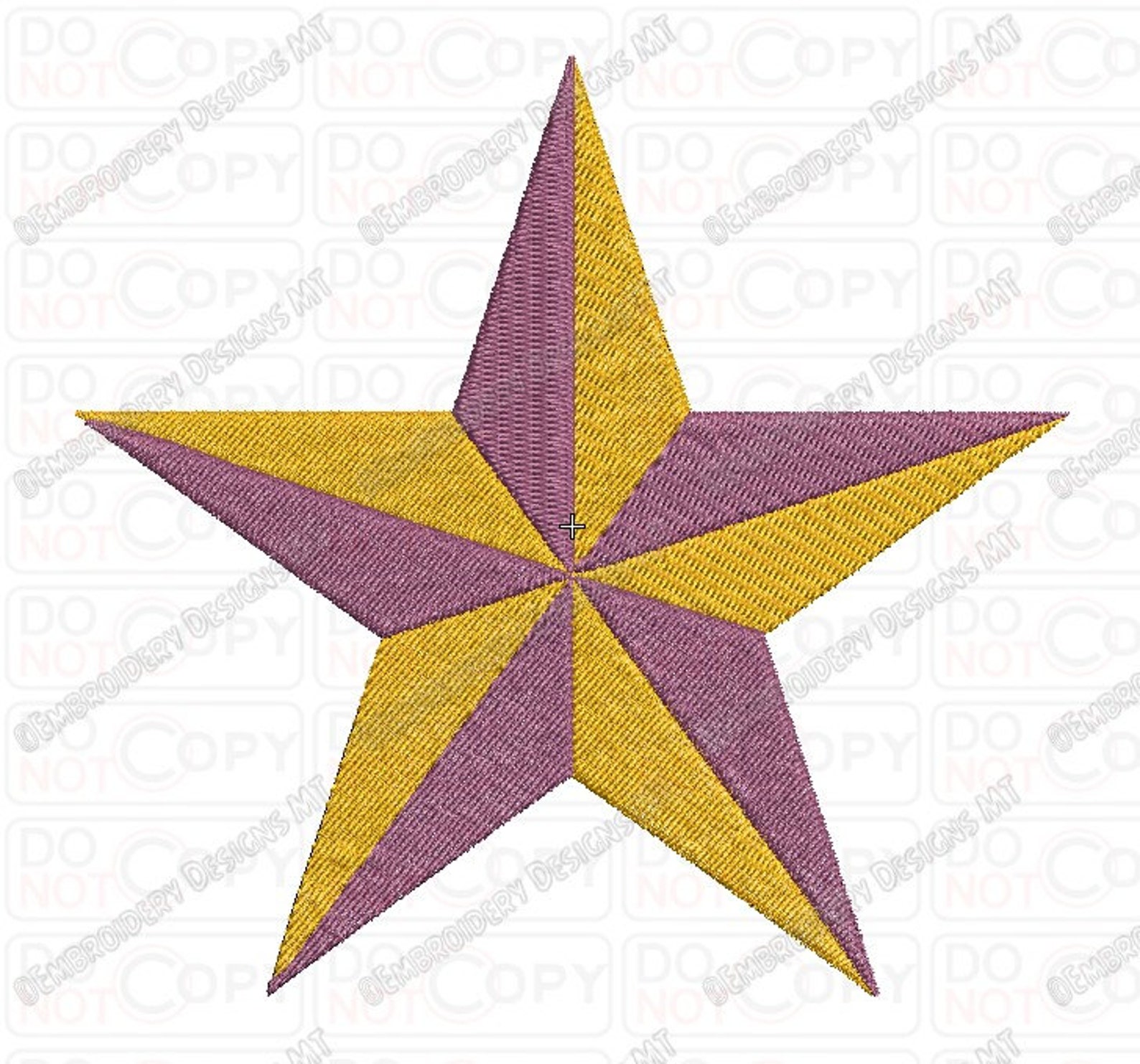 3D Star Embroidery Design in 1x1 2x2 3x3 4x4 and 5x7 Sizes - Etsy