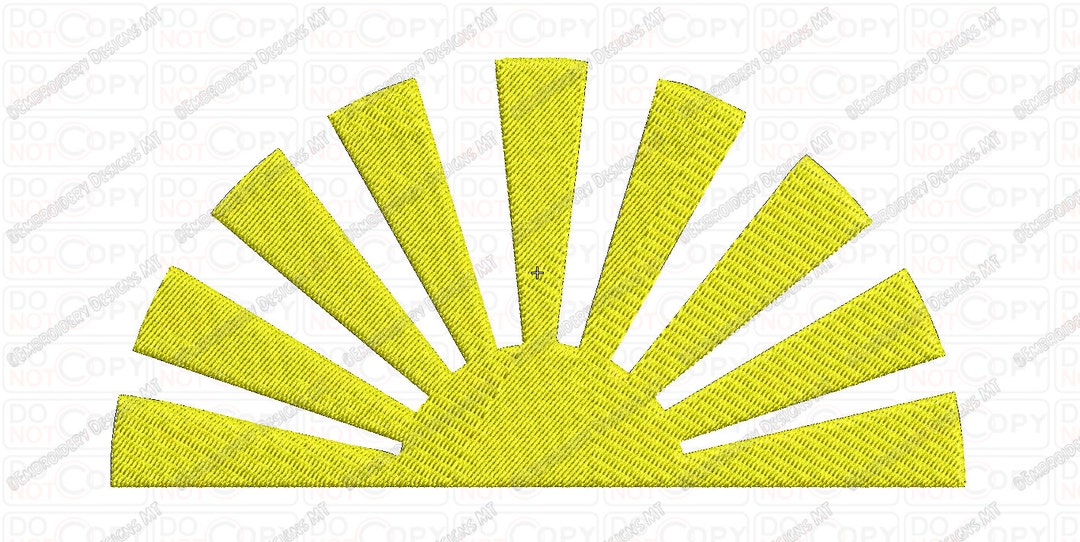 Sunrise Embroidery Design in 2x2 3x3 4x4 and 5x7 Sizes - Etsy