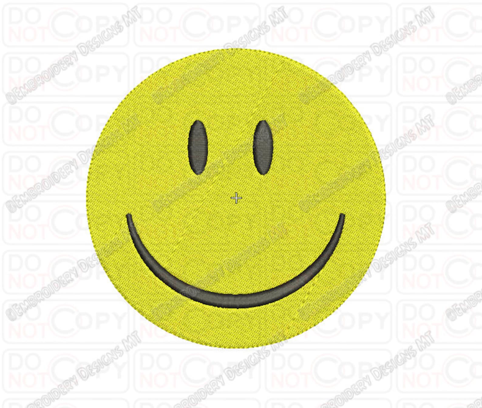 Smiley Face Embroidery Design in .5x.5 1x1 2x2 3x3 4x4 and 5x7 Sizes - Etsy