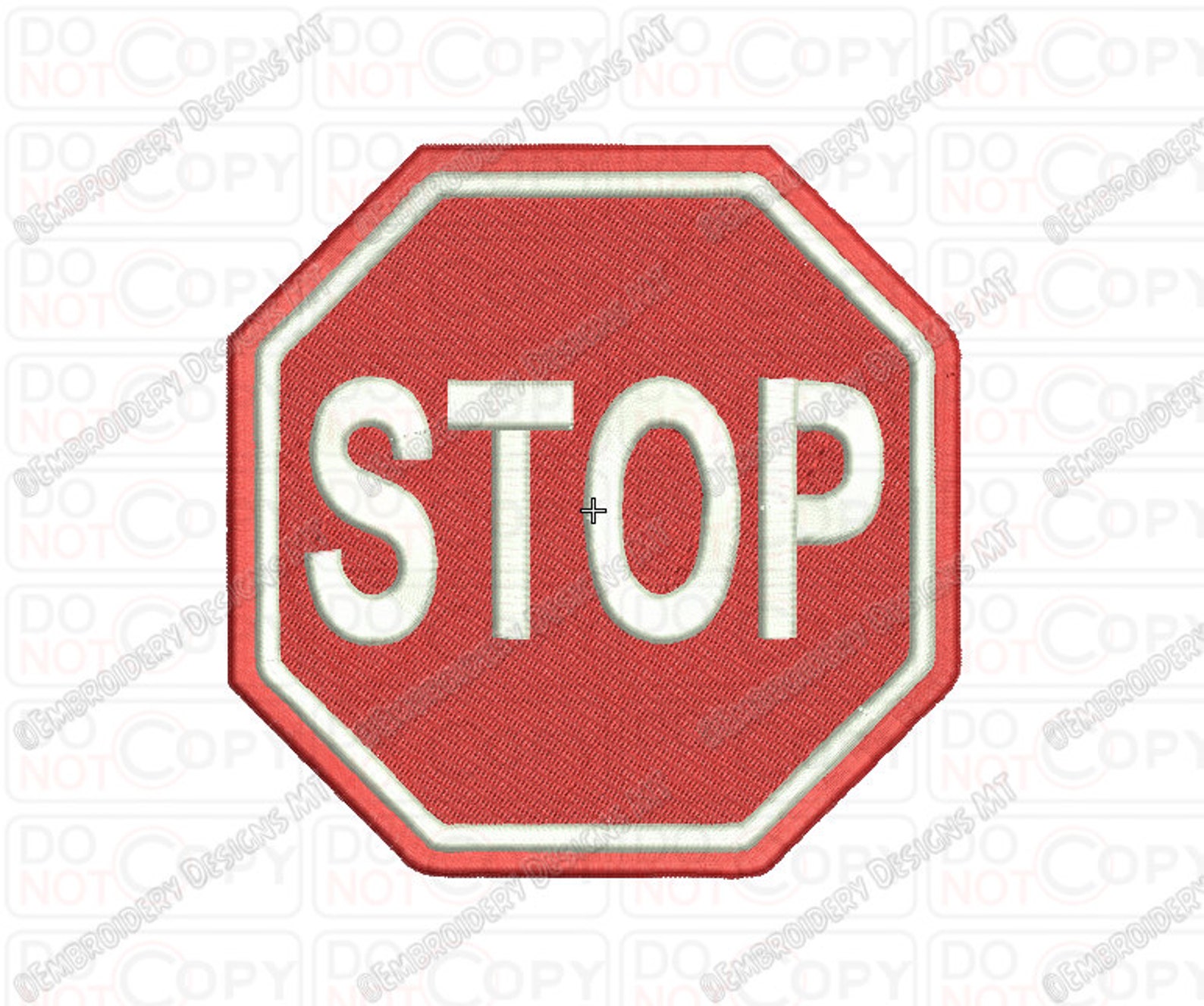 Stop Sign Road Sign Embroidery Design in 2x2 3x3 4x4 and 5x7 Sizes - Etsy