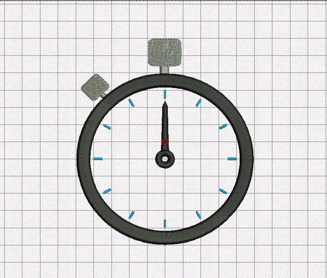 Stopwatch Applique Embroidery Design in 3x3 4x4 5x5 and 6x6 Sizes - Etsy