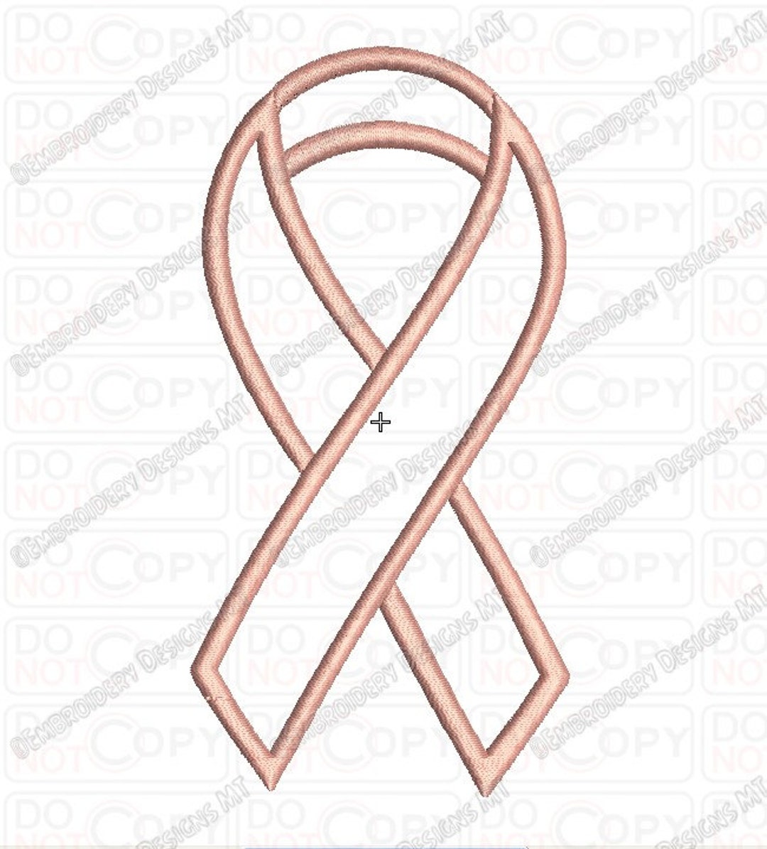 Cancer Ribbon Applique Embroidery Design in 2x2 3x3 4x4 and 5x7 Sizes ...