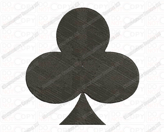 Club Playing Cards Embroidery Design in 1x1 2x2 3x3 4x4 and | Etsy