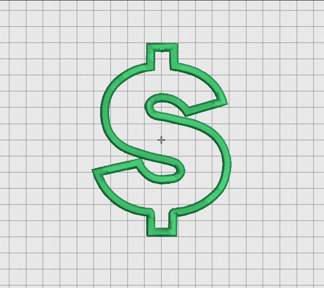 Dollar Sign Applique Embroidery Design in 3x3 4x4 5x5 and 6x6 Sizes - Etsy