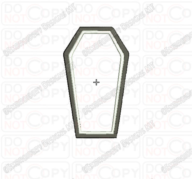 Coffin Halloween Applique Embroidery Design in 3x3 4x4 and 5x7 Sizes - Etsy
