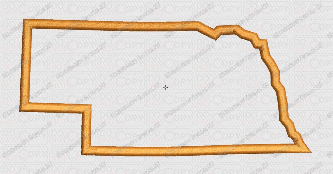 Nebraska State Applique Embroidery Design in 4x4 and 5x7 Sizes - Etsy