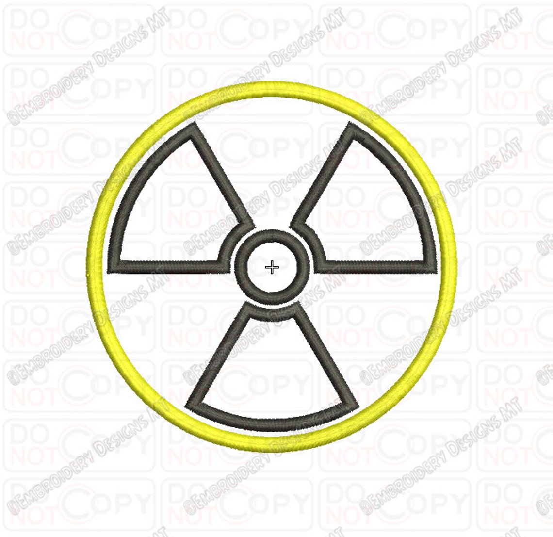 Radiation Symbol Applique Embroidery Design in 3x3 4x4 and 5x7 Sizes - Etsy