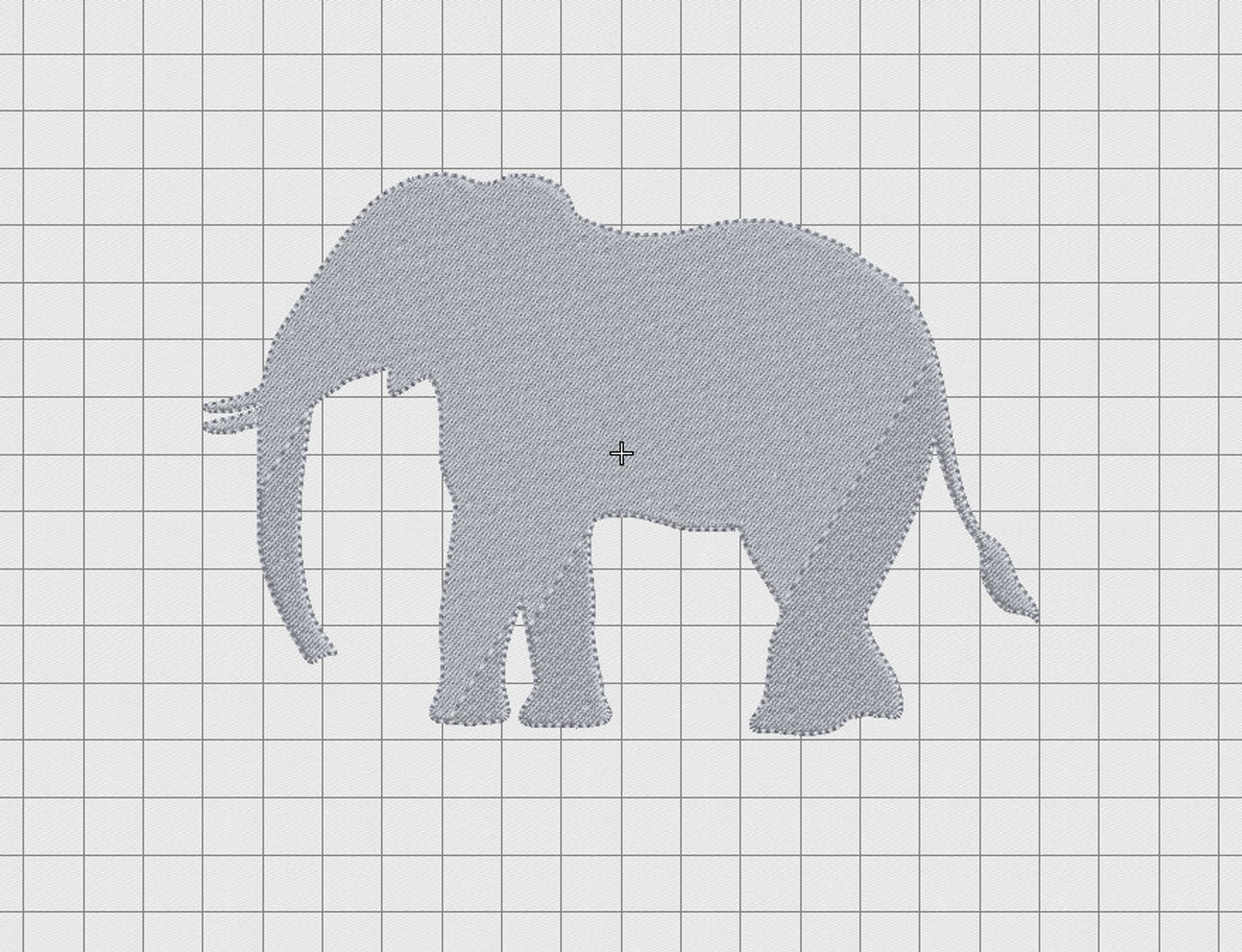 Elephant Profile Silhouette Embroidery Design in 2x2 3x3 4x4 - Etsy