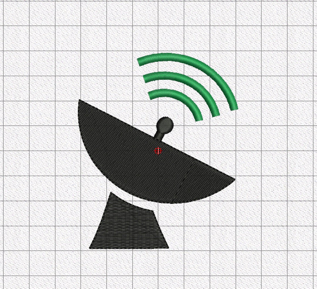 Satellite Mini Embroidery Design in 1x1 2x2 3x3 and 4x4 Sizes - Etsy