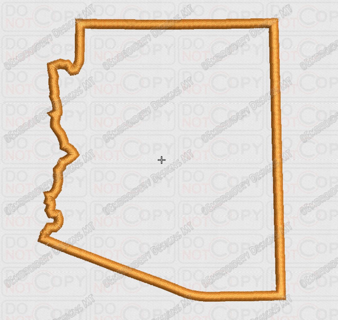 Arizona State Applique Embroidery Design in 4x4 and 5x7 Sizes - Etsy