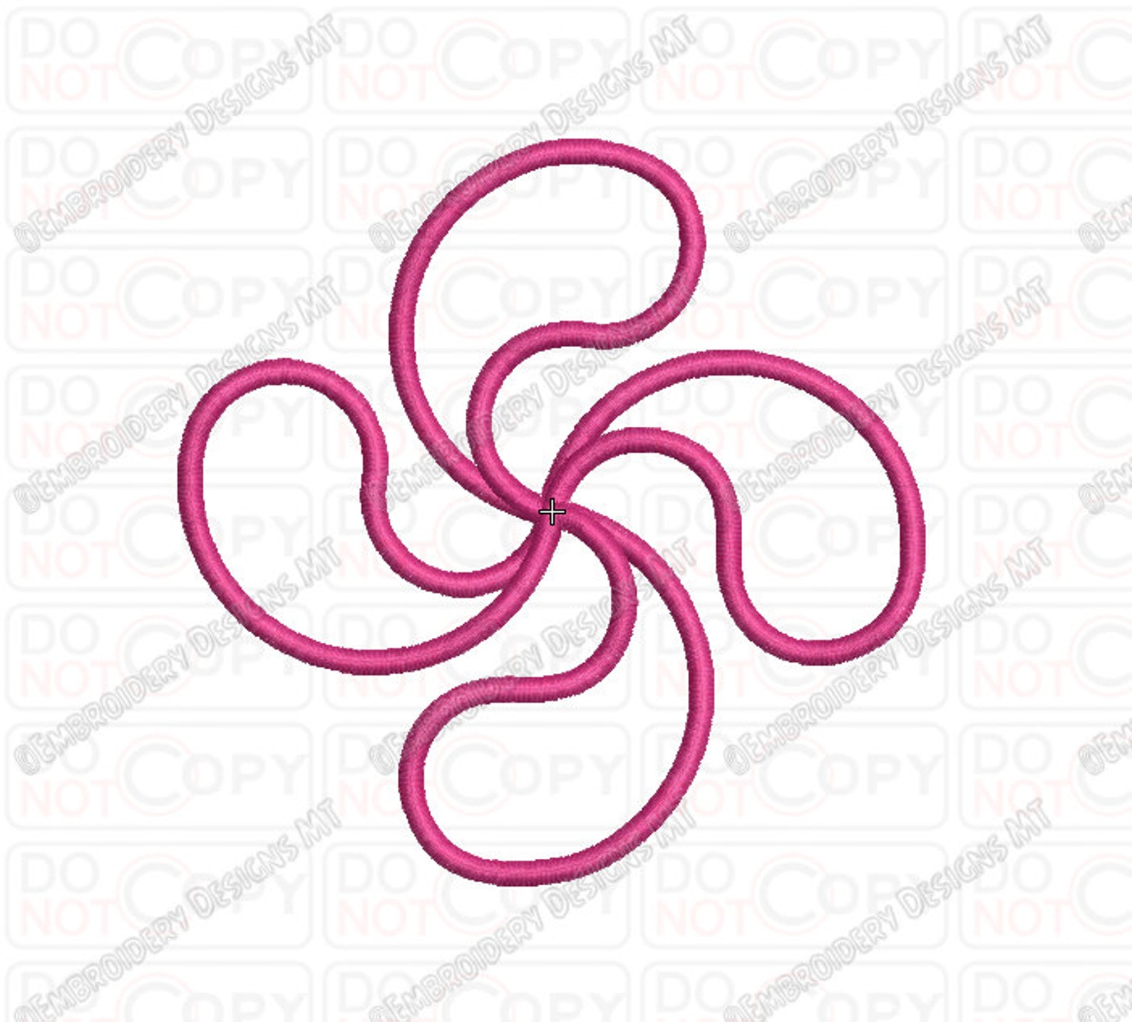 Lauburu Basque Cross Applique Embroidery Design in 3x3 4x4 and 5x7 ...