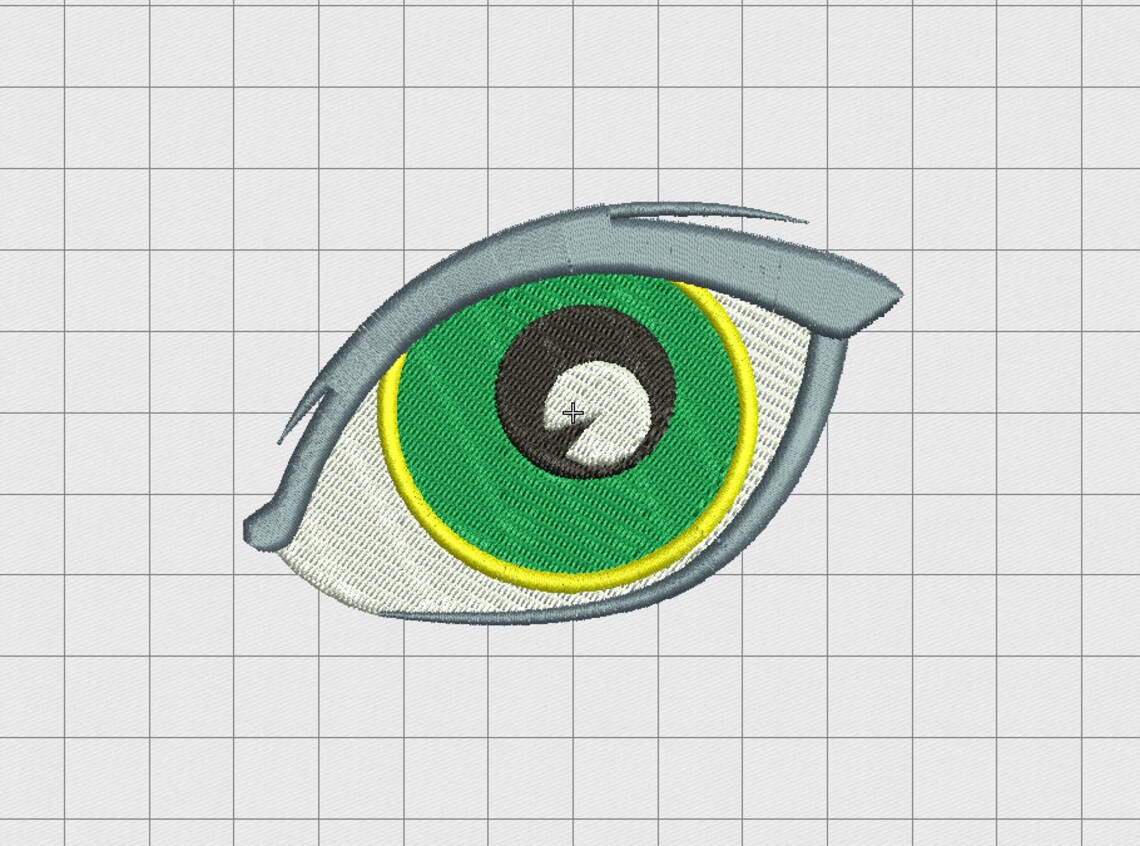Eye Eyeball Full Stitch Embroidery Design in 1x1 2x2 3x3 and - Etsy