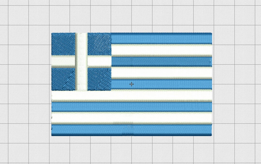 Greece Country Flag Embroidery Design in 2x2 3x3 4x4 and 5x7 Sizes - Etsy