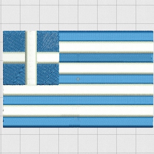 Greece Country Flag Embroidery Design in 2x2 3x3 4x4 and 5x7 Sizes - Etsy