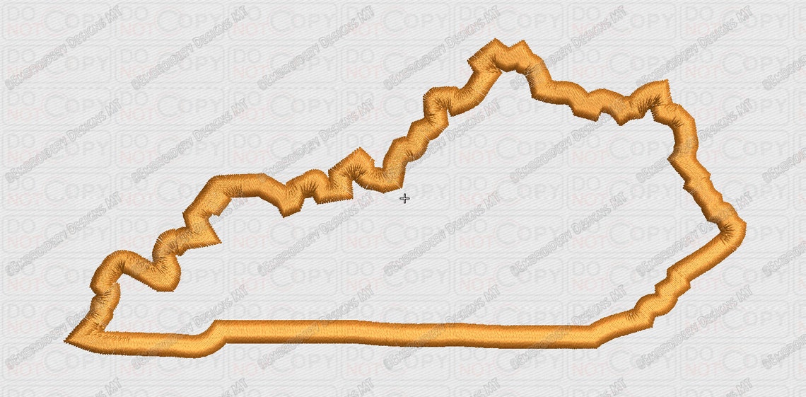 Kentucky State Applique Embroidery Design in 4x4 and 5x7 Sizes - Etsy