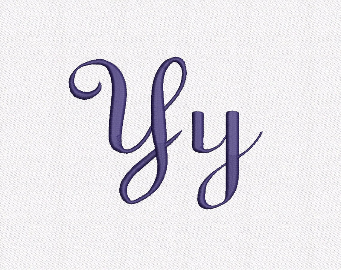 Fancy Swoop Font Machine Embroidery Design Upper and Lower - Etsy UK