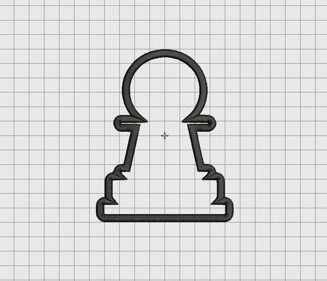 Chess Pawn Piece Applique Embroidery Design in 4x4 5x5 and 6x6 Sizes - Etsy