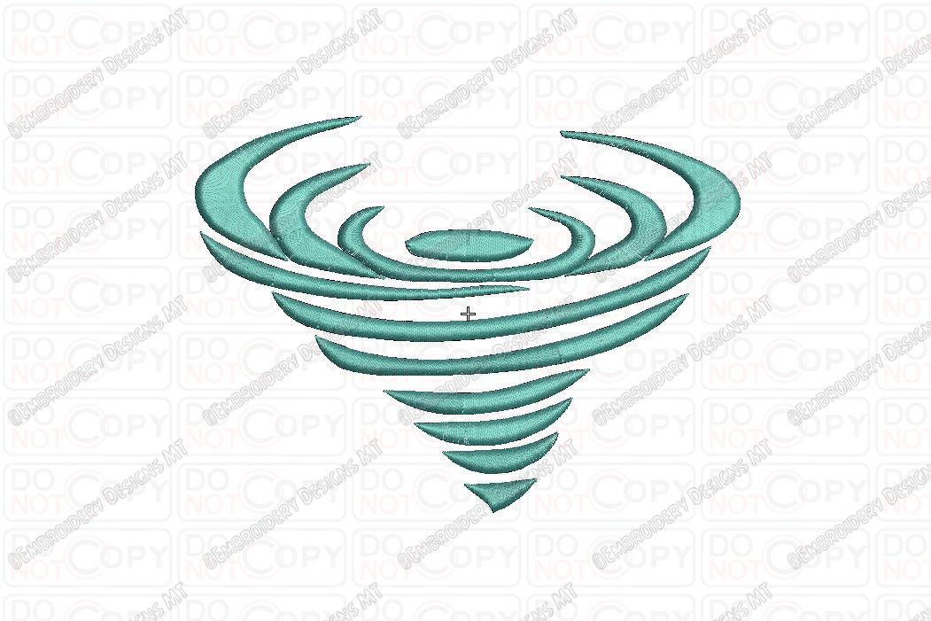 Whirlwind Tornado Twister Embroidery Design in 2x2 3x3 4x4 and 5x5 ...