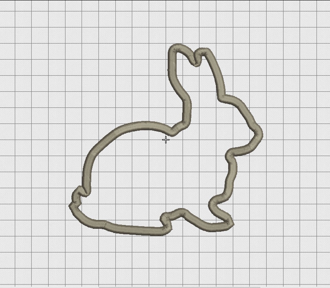 Rabbit Hare Bunny Applique Embroidery Design in 3x3 4x4 5x5 and 6x6 ...