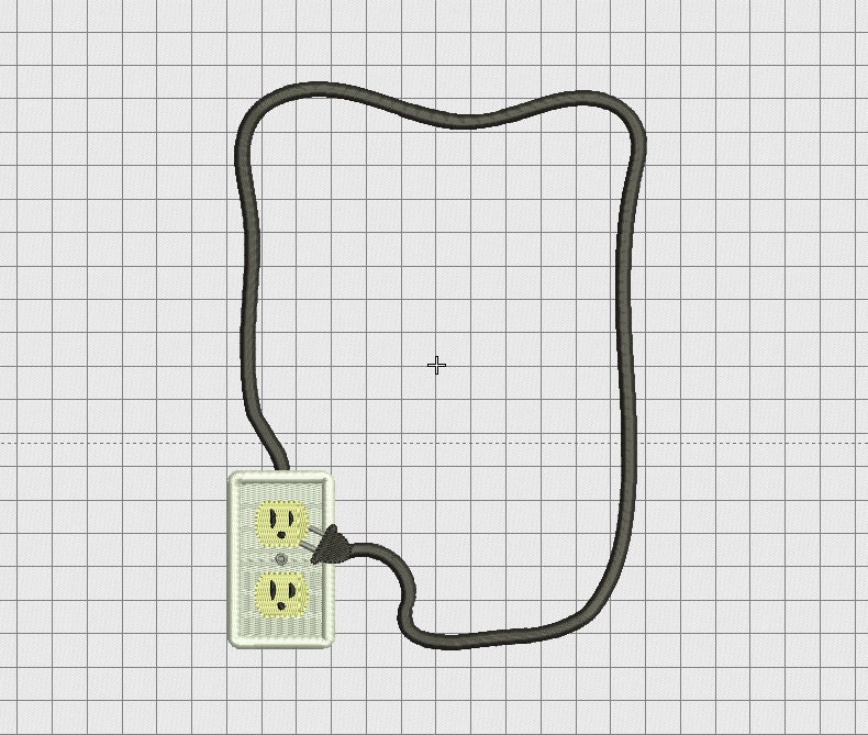 Electrical Outlet and Plug Frame Border Applique Embroidery - Etsy