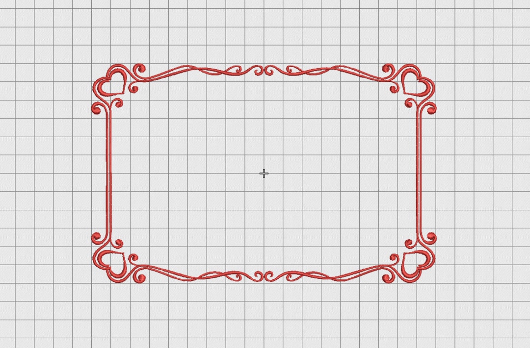 Heart Frame Border Embroidery Design in 4x4 5x7 and 6x10 Sizes - Etsy
