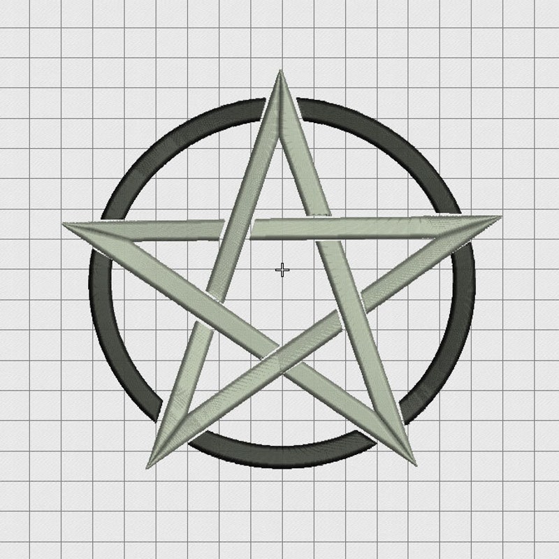 Pentagram Embroidery - Etsy