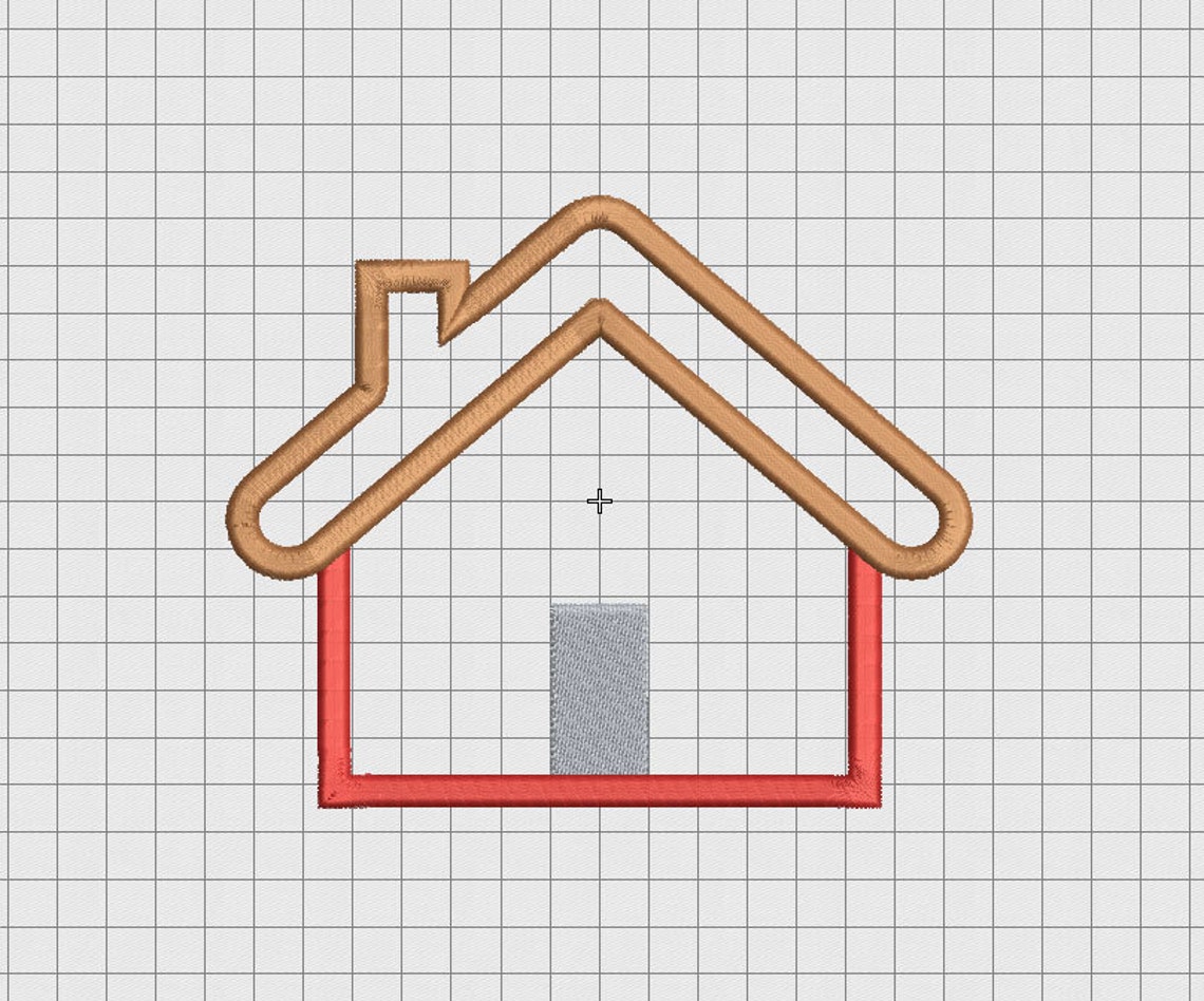 House Applique Embroidery Design in 3x3 4x4 5x5 and 6x6 Sizes - Etsy