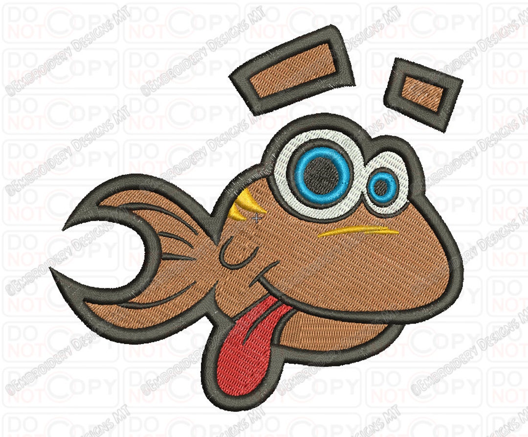Fish Goofy Toon Embroidery Design in 3x3 4x4 and 5x7 Sizes - Etsy