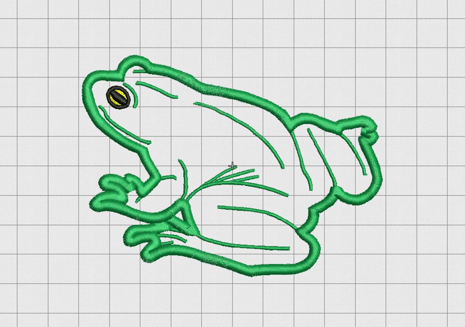 Frog Real Applique Embroidery Design in 3x3 4x4 and 5x5 Sizes - Etsy