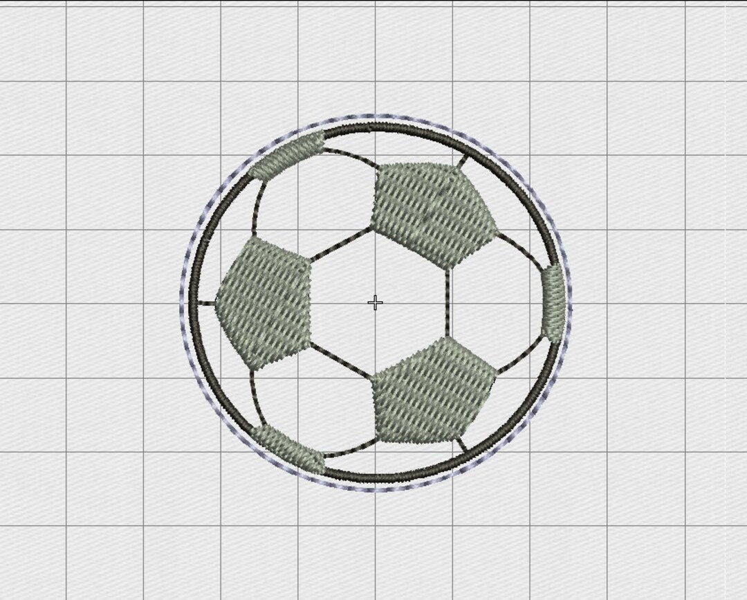 Soccer Football Felt Embroidery Design in 1" 1.5" and 2" Sizes - Etsy