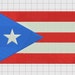 Puerto Rico Country Flag Embroidery Design in 2x2 3x3 4x4 and - Etsy