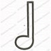 Music Art Treble Clef Musical Note Embroidery Design in 2x2 3x3 4x4 5x5 ...