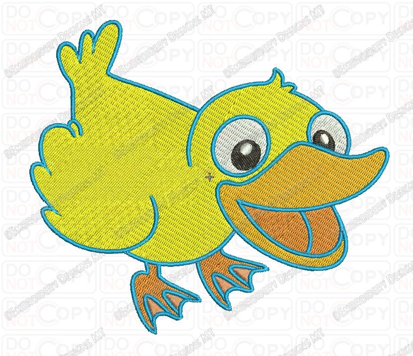 Yellow Duck Embroidery Design in 3x3 4x4 and 5x7 Sizes - Etsy