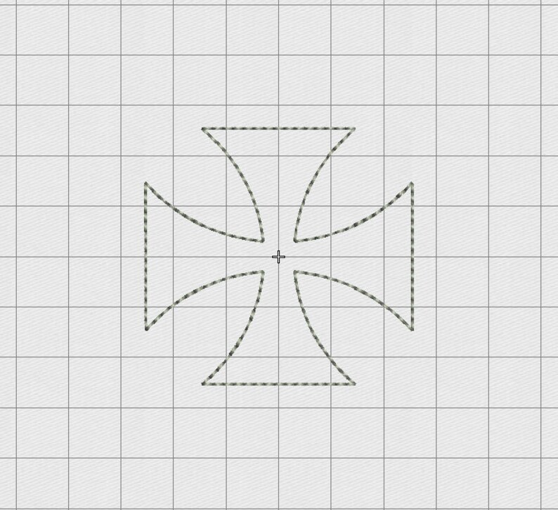 Cross Pattée Felt Embroidery Design in .5 .75 | Etsy