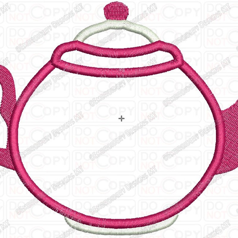 Tea Pot Applique Design - Etsy