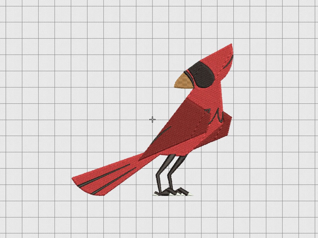Cardinal Red Bird Embroidery Design in 3x3 4x4 and 5x5 Sizes - Etsy