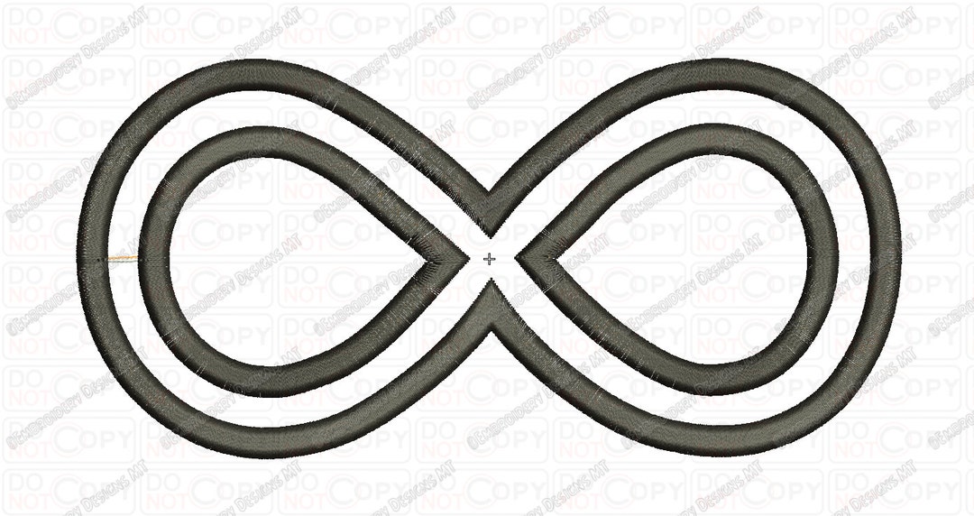 Infinity Symbol Applique Embroidery Design in 3x3 4x4 and 5x7 Sizes - Etsy