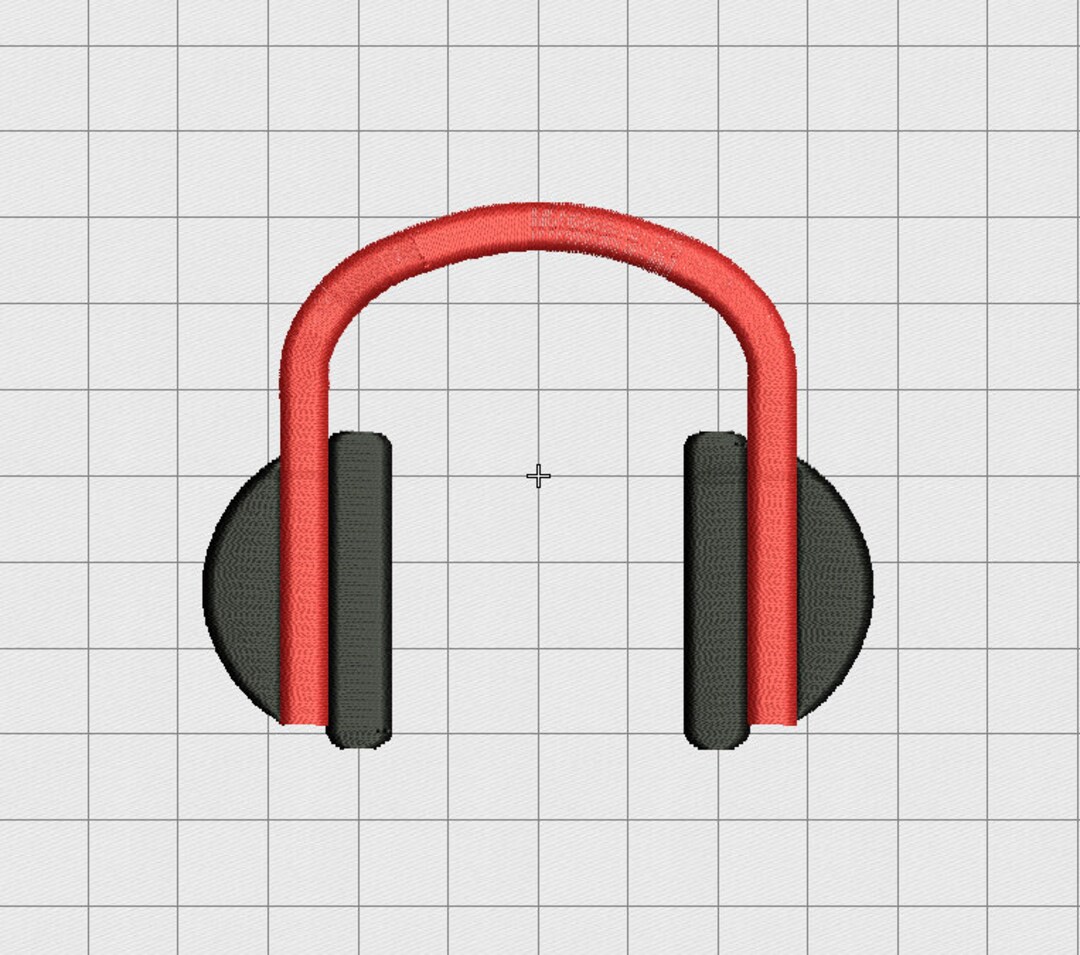 Headphones Mini Embroidery Design in 1x1 2x2 3x3 and 4x4 Sizes - Etsy