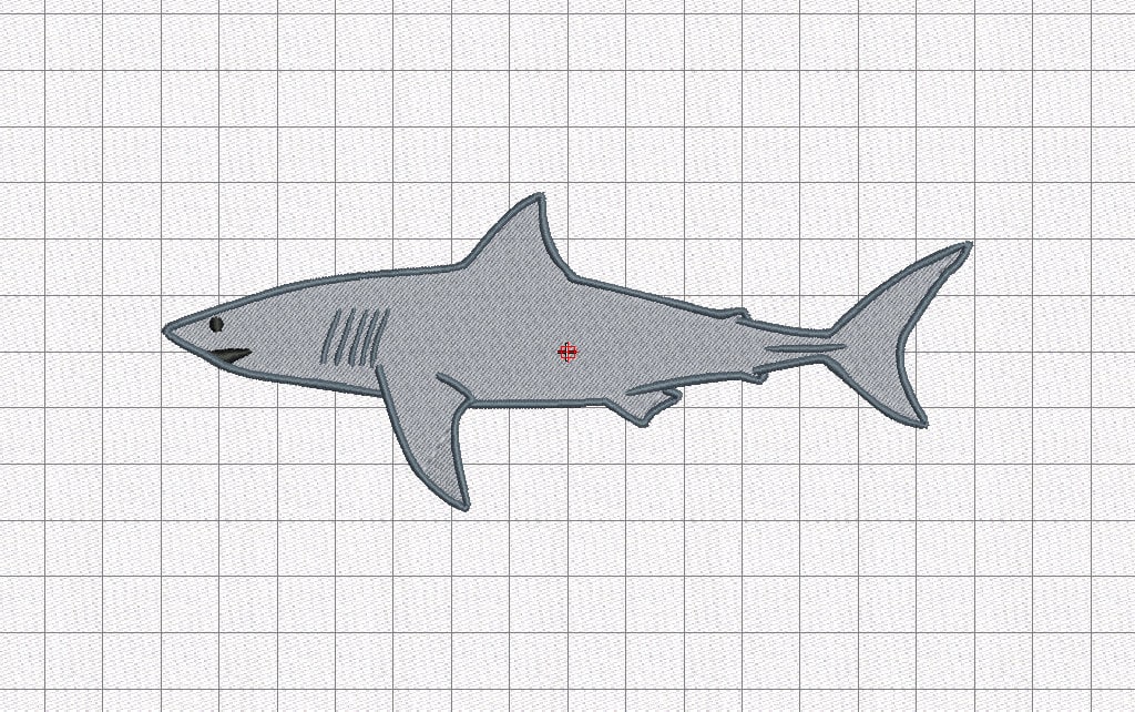Shark Realistic Embroidery Design in 4x4 5x5 6x6 and 7x7 Sizes - Etsy