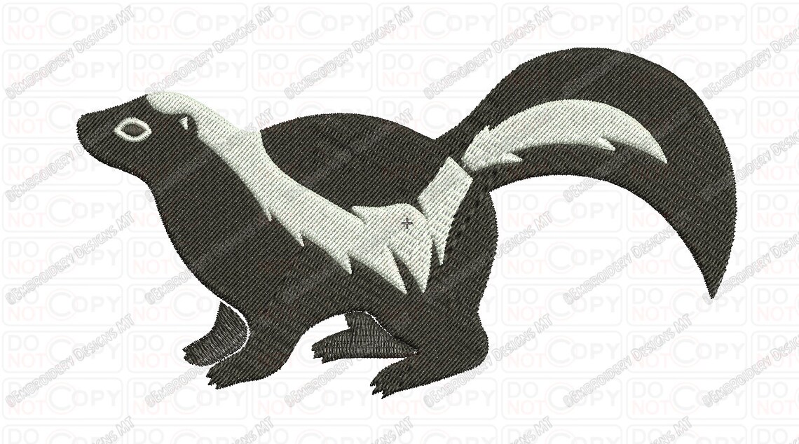 Skunk Embroidery Design in 3x3 4x4 and 5x7 Sizes - Etsy