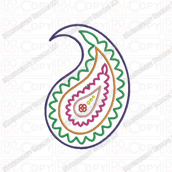 Paisley Embroidery - Etsy