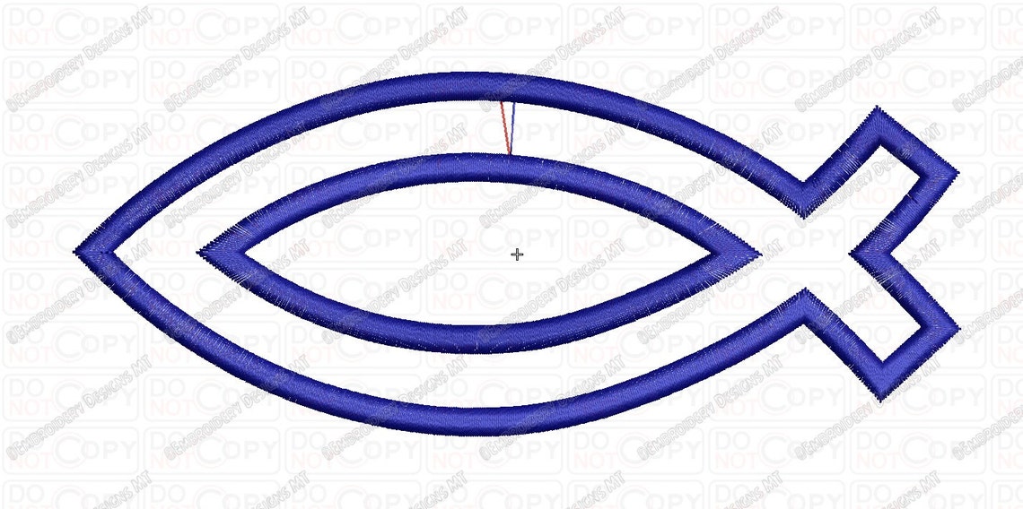 Jesus Fish Religious Religion Applique Embroidery Design in - Etsy