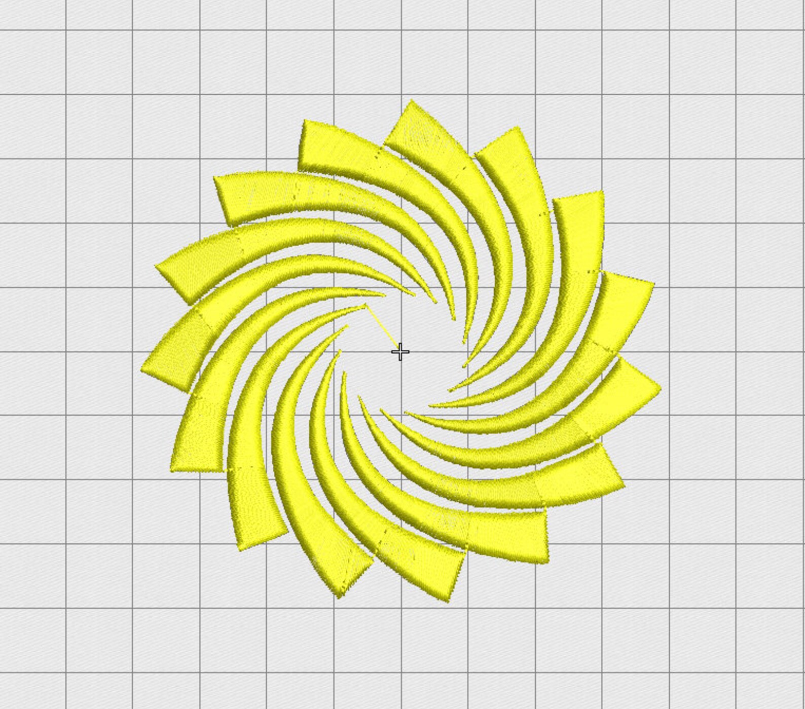 Spiral Flower Sun Pattern Embroidery Design in 2x2 3x3 and 4x4 - Etsy