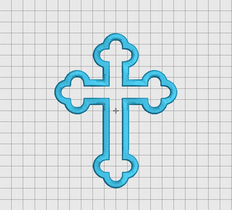 Orthodox Christian Cross Applique Embroidery Design in 3x3 4x4 5x5 6x6 ...