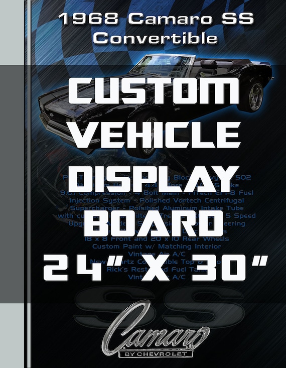 CAR SIGN BOARD Custom Size 24 X 30 | Etsy