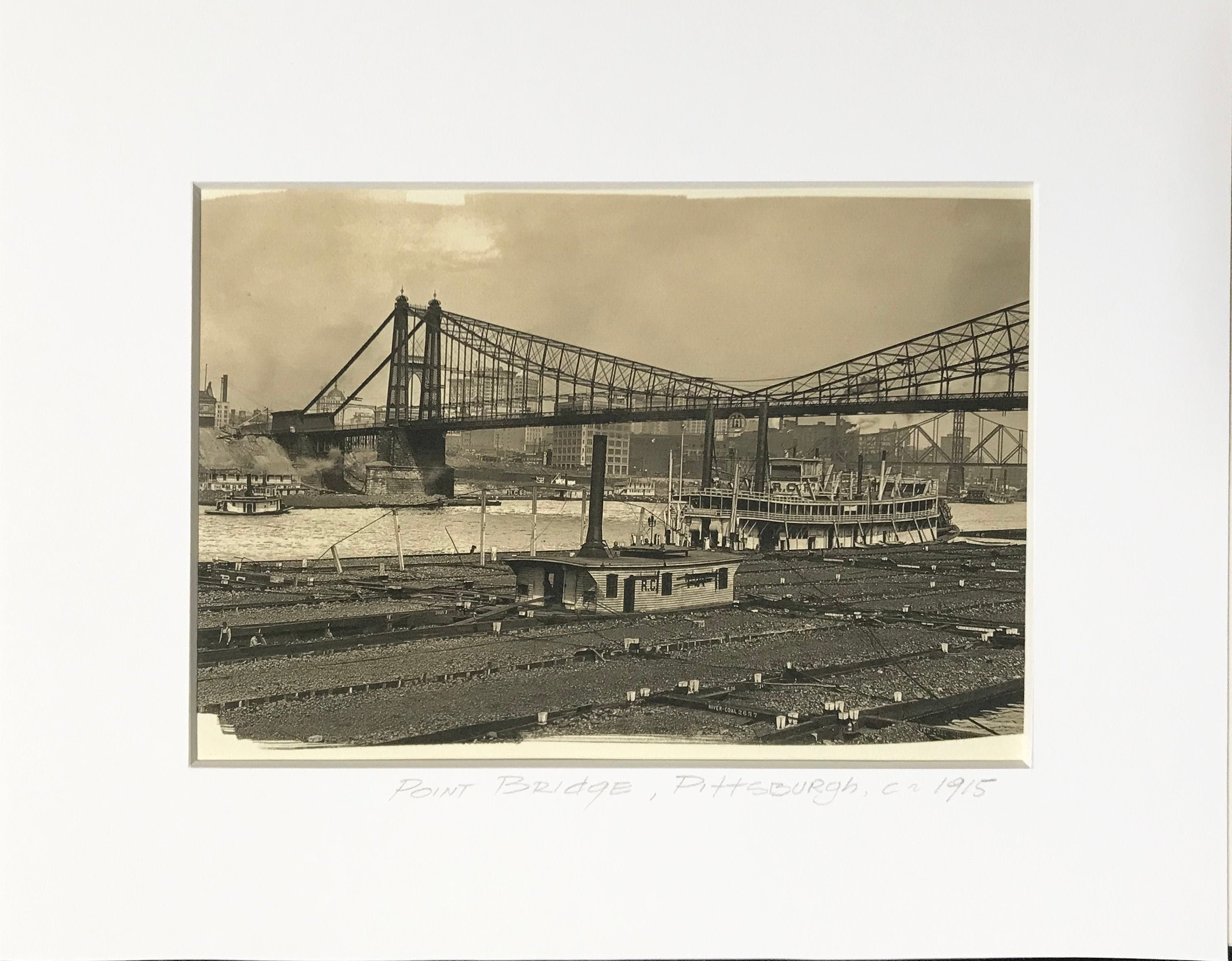 Historical Photo of Point Bridge Pittsburgh, Old Pittsburgh, Platinum ...
