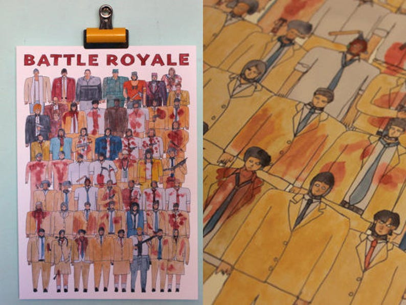 Battle Royale Team Illustration - Etsy