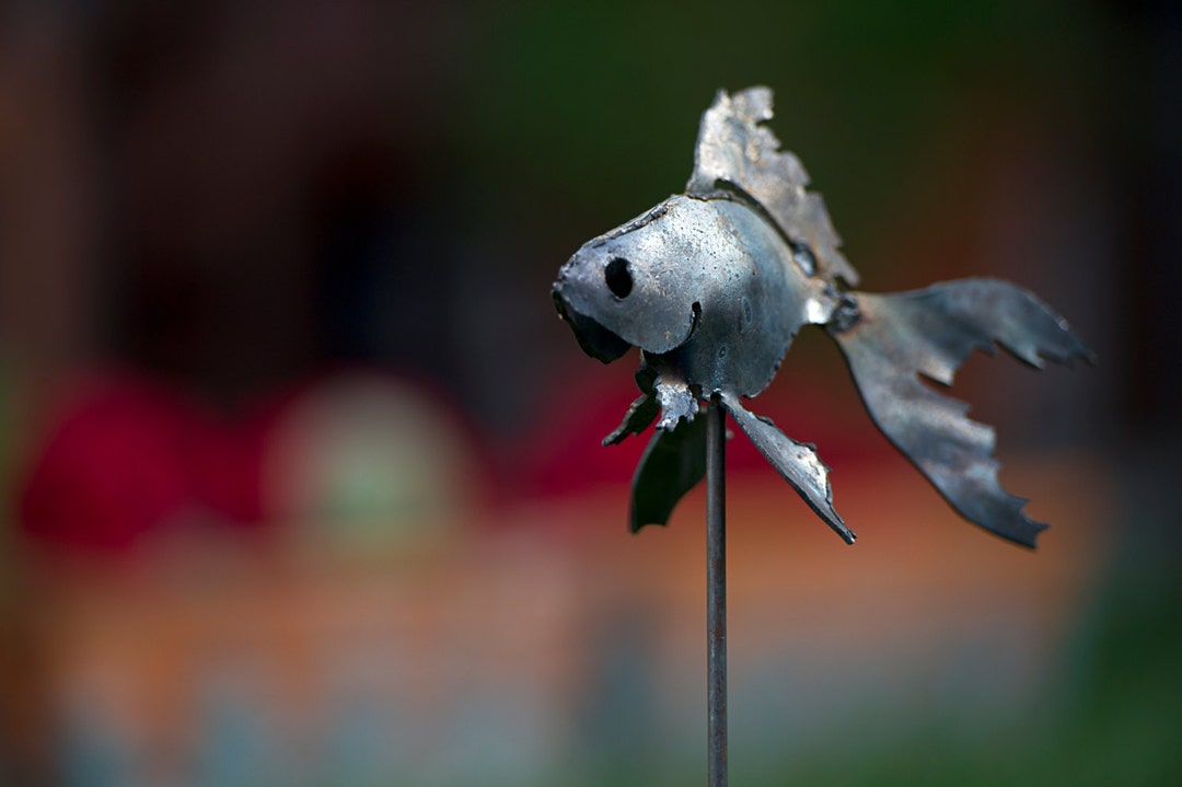 Fancy Goldfish Metal Art Sculpture for the Garden Fish Garden - Etsy