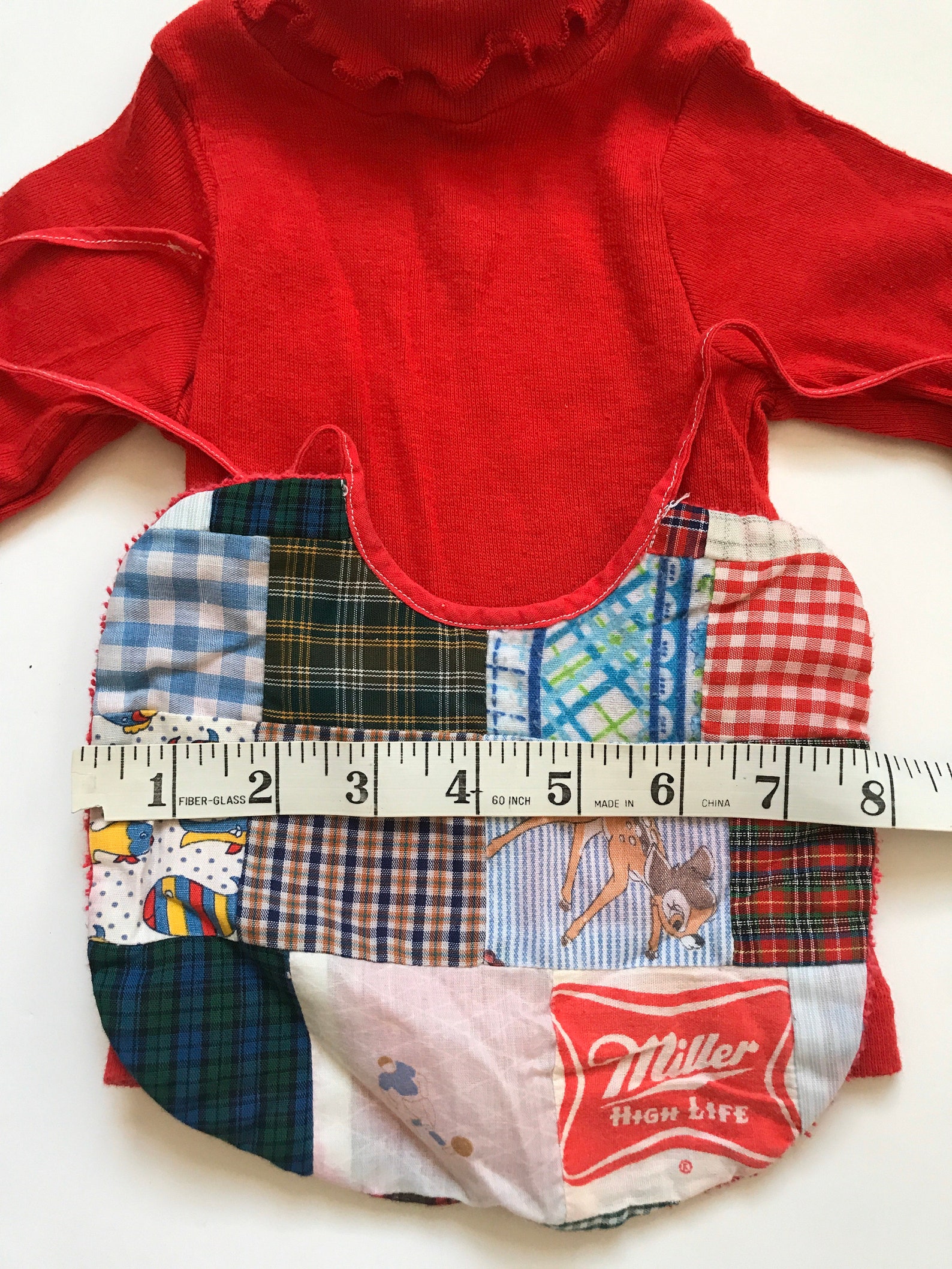 1970's Handmade Miller High Life Bib Patchwork Bib - Etsy