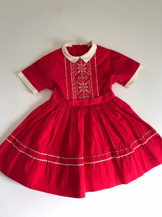 1950’s, 1960’s, Peter Pan collar, embroidered, full c… - Gem